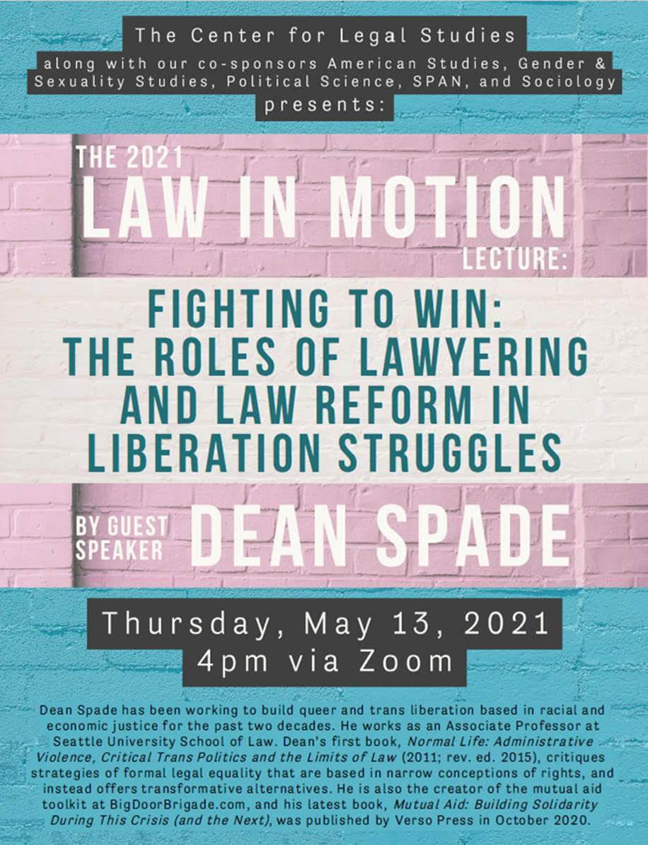 Resources about the Role of Lawyers in Social Movements – Dean Spade